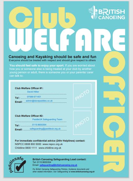 Club Welfare Officer – davepaddles.co.uk